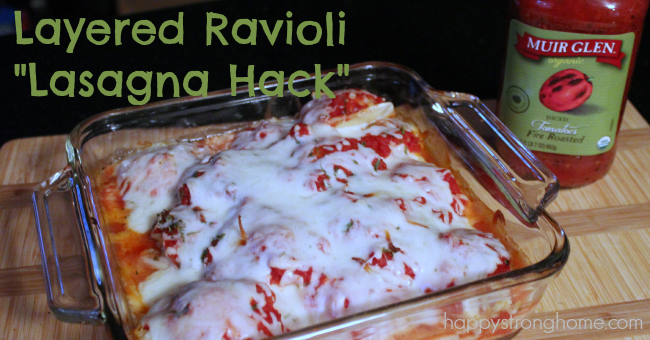 Layered Ravioli Lasagna Hack Recipe - Happy Strong Home