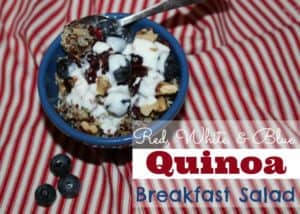 Red, White, and Blue Quinoa Breakfast Salad Recipe - Happy Strong Home