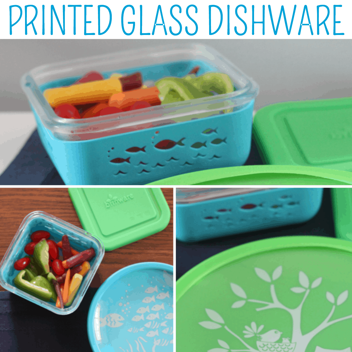 Bring artistry to the table with printed glass dish ware - Happy Strong ...