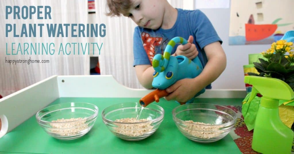 Proper Plant Watering Learning Activity for Kids - Happy Strong Home