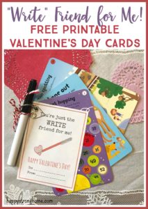 "Write Friend" Valentine's Day Card {Printable} - Happy Strong Home