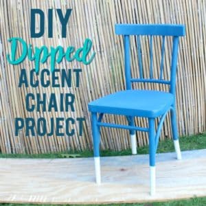 DIY Dipped Accent Chair Tutorial! - Happy Strong Home