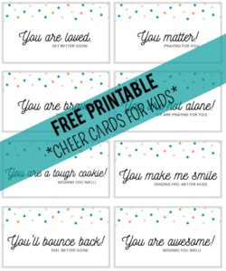 A Care Package for Sick Kids (+ Printable Cheer Cards) - Happy Strong Home