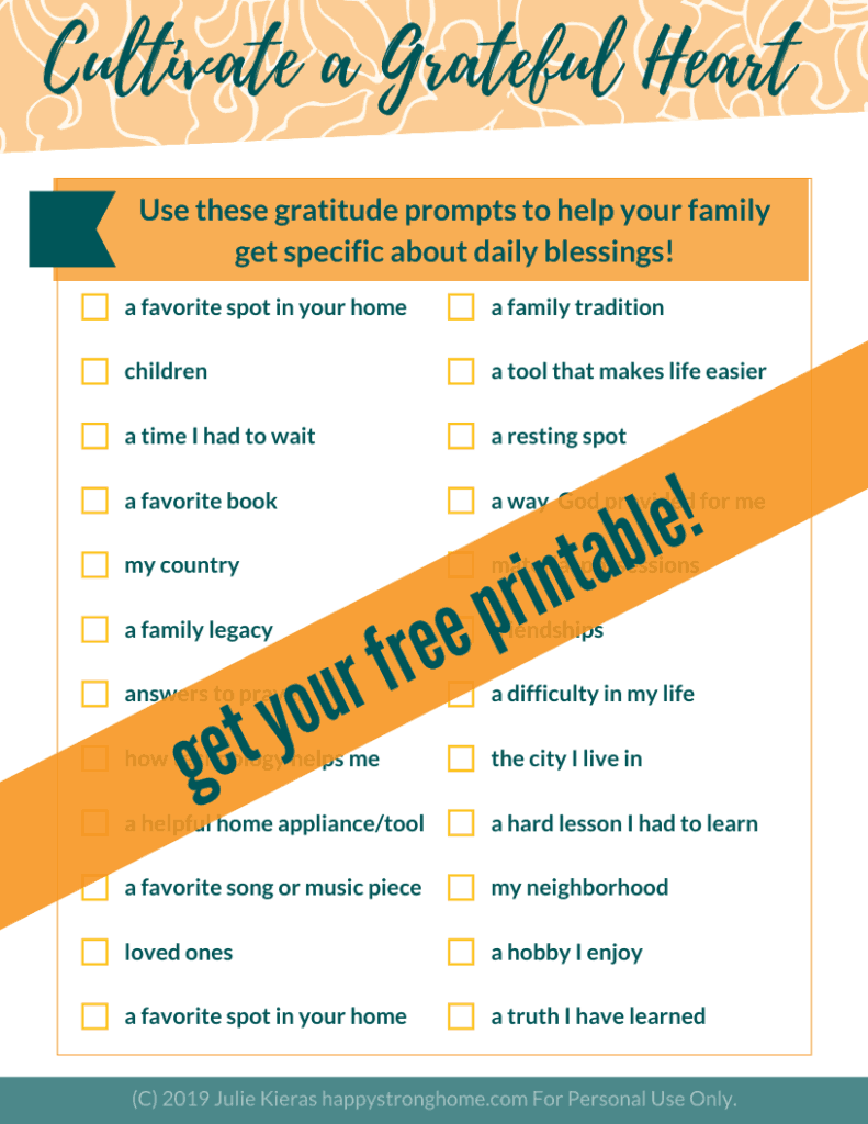 28 Gratitude Prompts to Deepen Thankfulness - Happy Strong Home