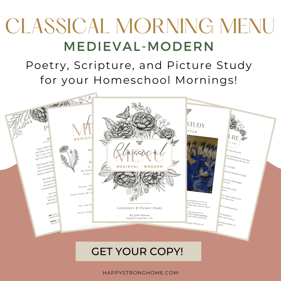 Spruce up Homeschool Morning Time: Try this Classical Morning Menu ...