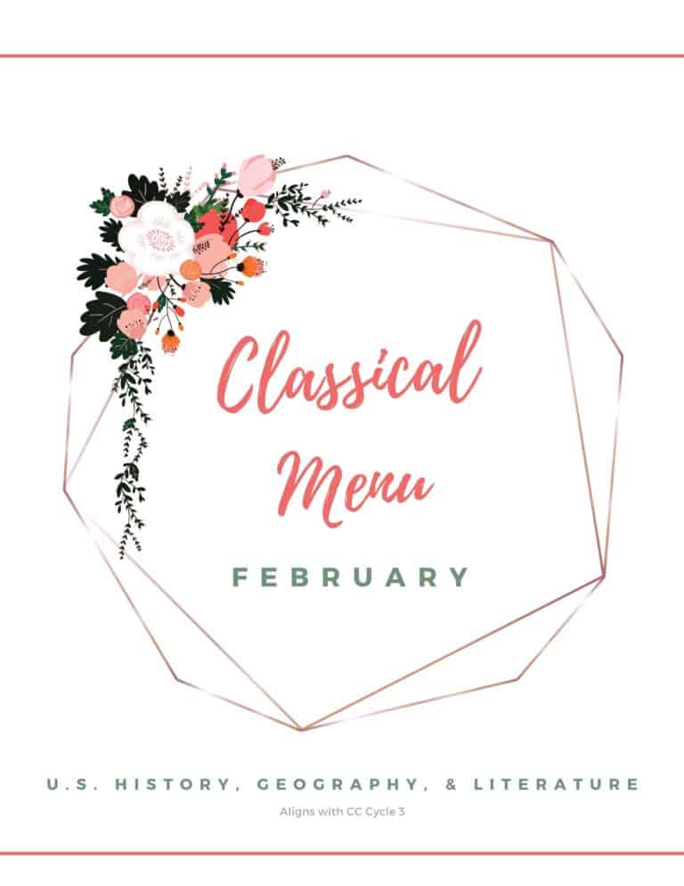 Classical Morning Menu for Homeschool - Happy Strong Home