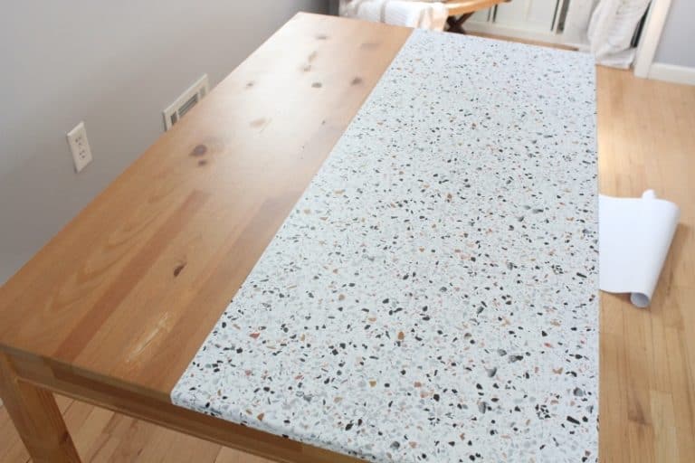 Quick Table Makeover Project for Back to School - Happy Strong Home