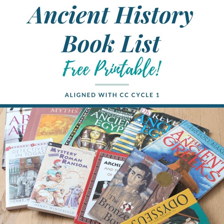 An Ancient History Book List - CC Cycle 1 - Happy Strong Home