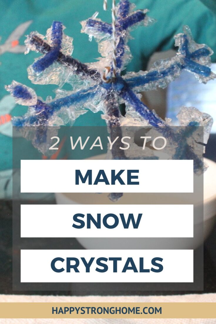 Two Ways to Make Your Own Snow Crystals - Happy Strong Home