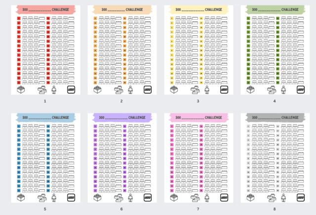 Kids Can Track Goals with this Brick Challenge Checklist Printable ...