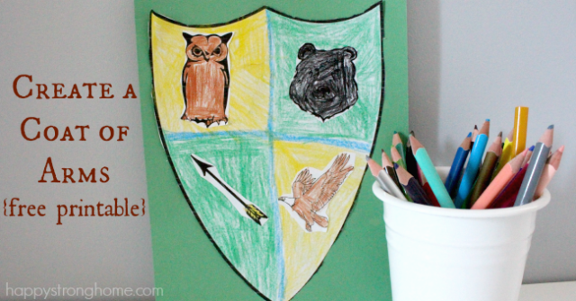 Medieval Times Fun: Create a Coat of Arms Activity - FREE Printable ...
