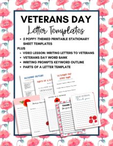 Veterans Day Letter Writing for kids: 5 simple ideas + free Video