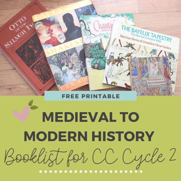 Medieval to Modern History Books for Kids: CC Cycle 2 Reading List