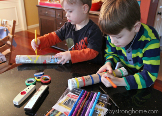 Handmade Musical Instruments Craft for Preschool - Happy Strong Home