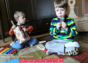 Handmade Musical Instruments Craft for Preschool - Happy Strong Home