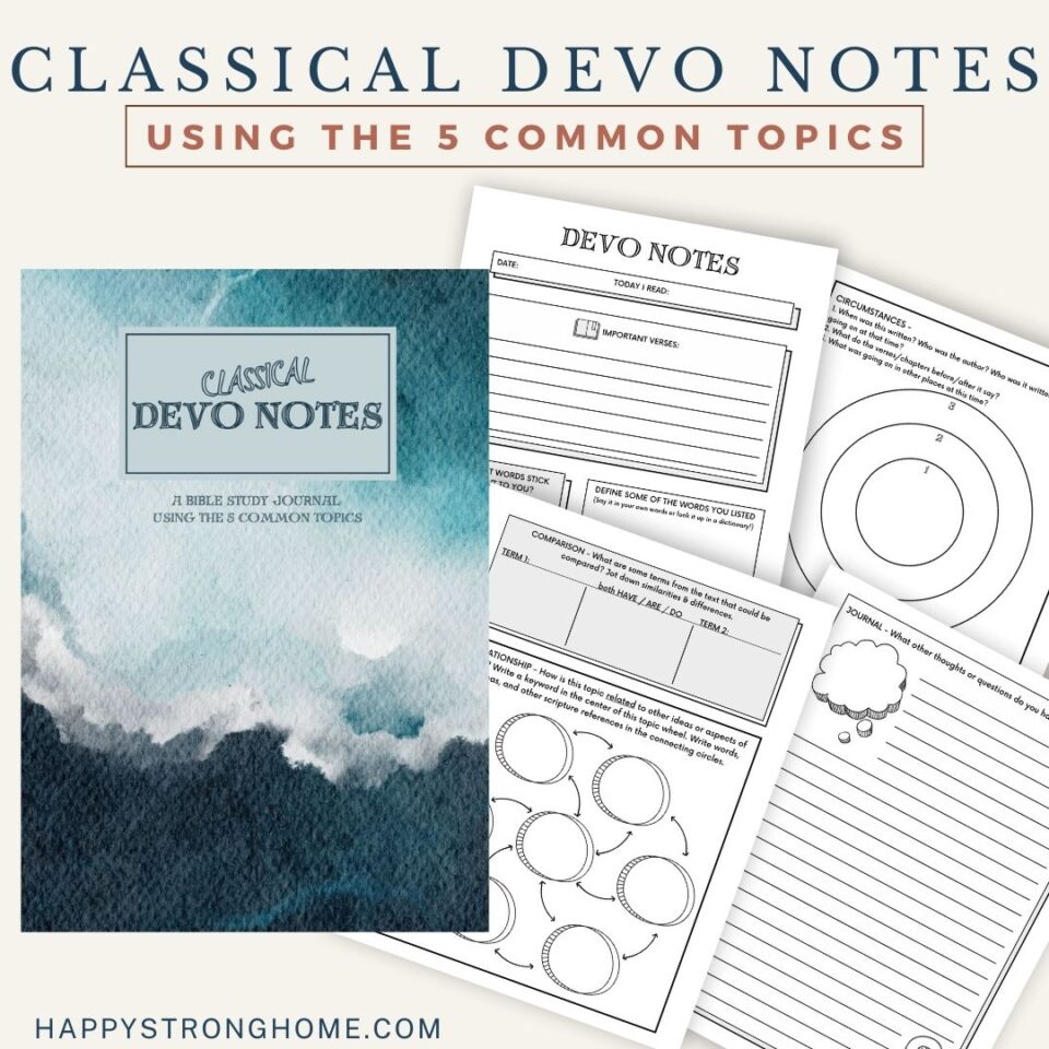 Applying the Five Common Topics to Bible Study: Go Deeper!