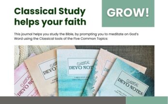 Applying the Five Common Topics to Bible Study: Go Deeper!